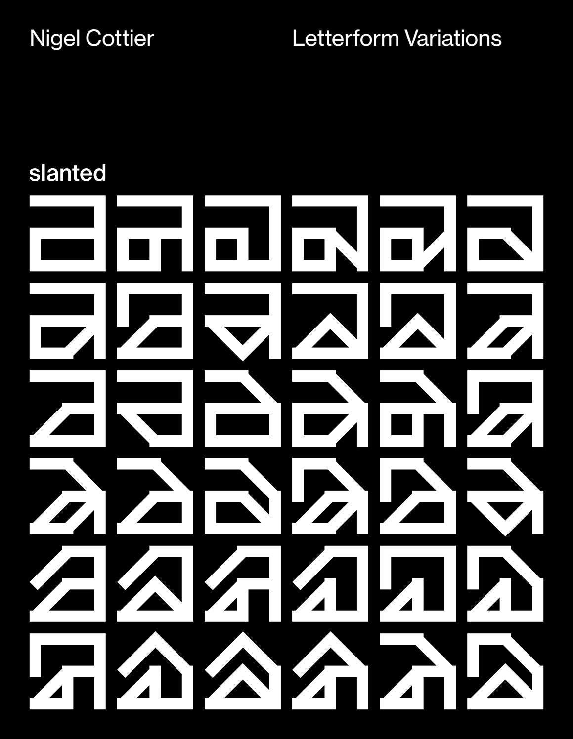 Letterform Variations by Slanted Publishers - Issuu