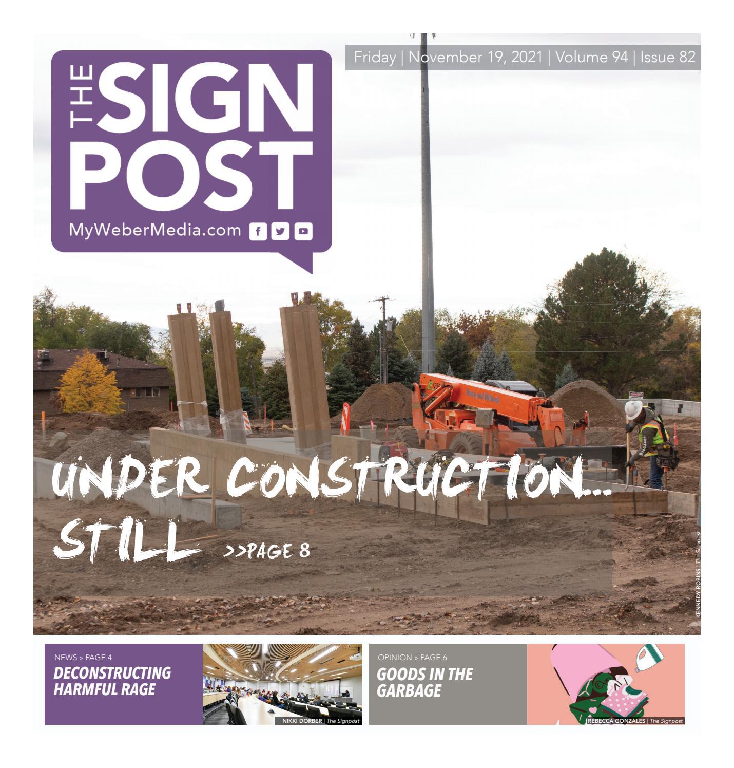 The Signpost: UNDER CONSTRUCTION STILL by The Signpost - Weber State ...