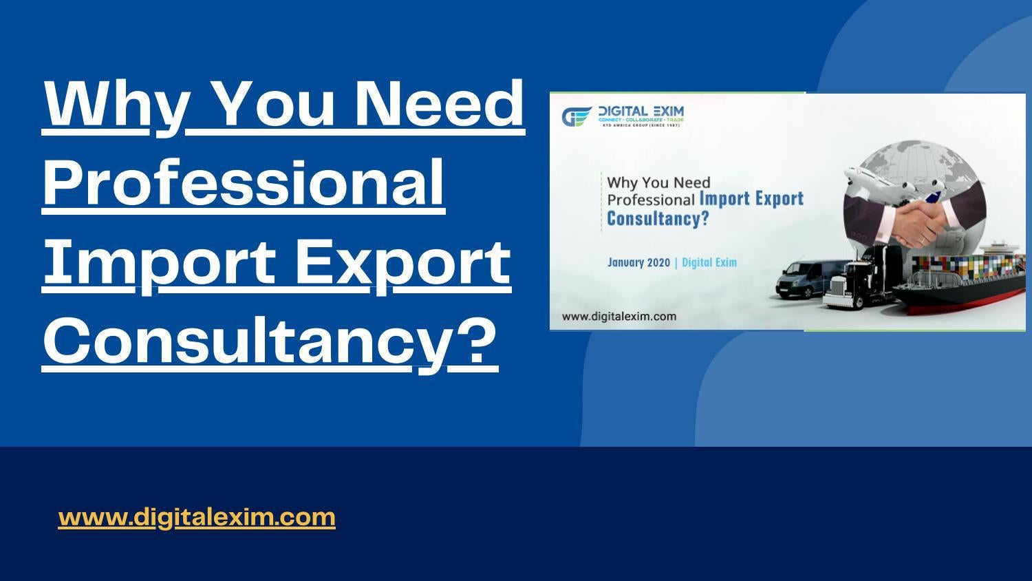 Why You Need Professional Import Export Consultancy by Digitalexim123 ...