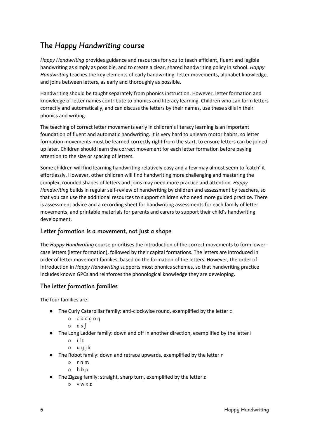 Happy Handwriting - Teacher's Guide 1 by Collins - Issuu