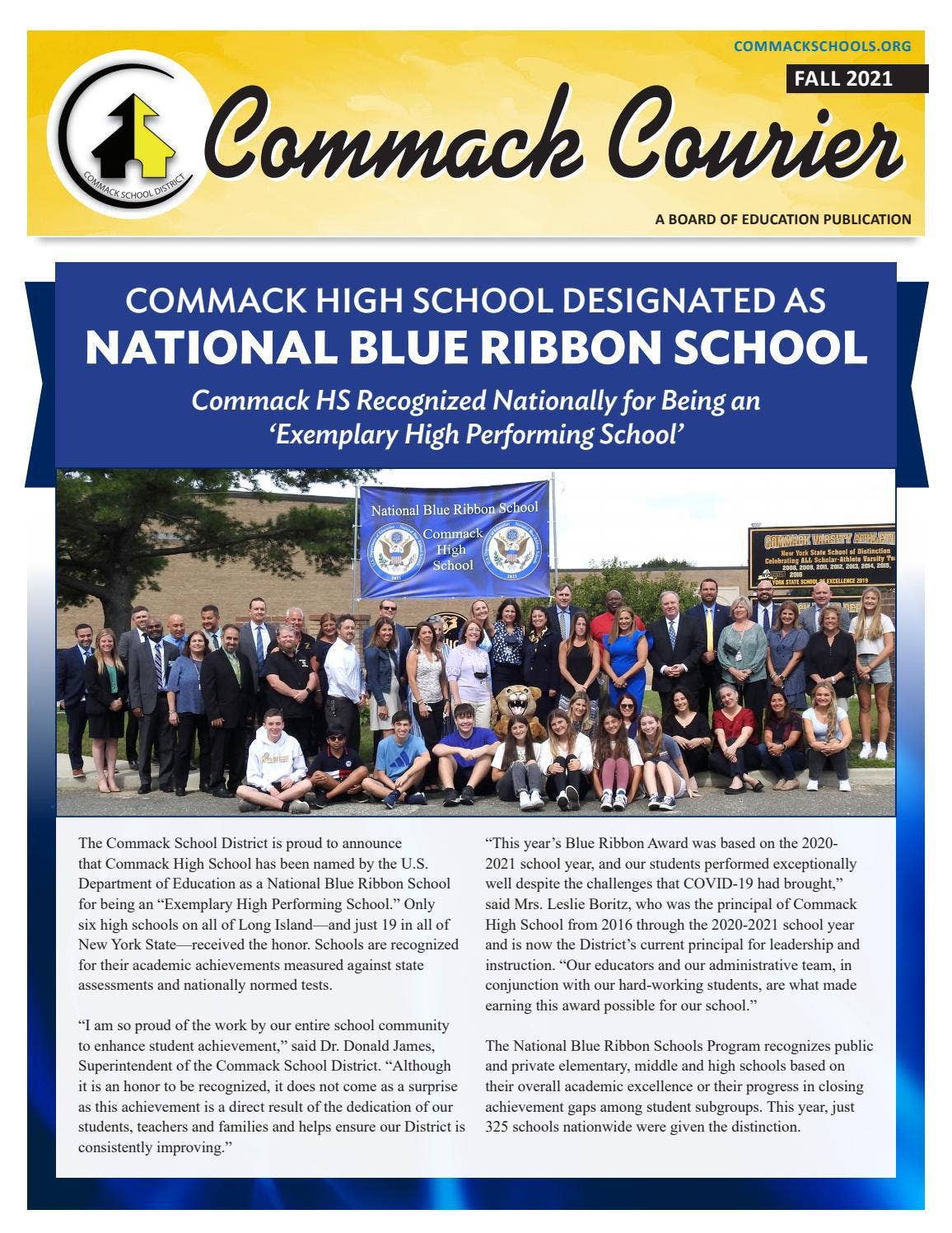 Commack Courier Fall 2021 by Commack Public Schools - Issuu