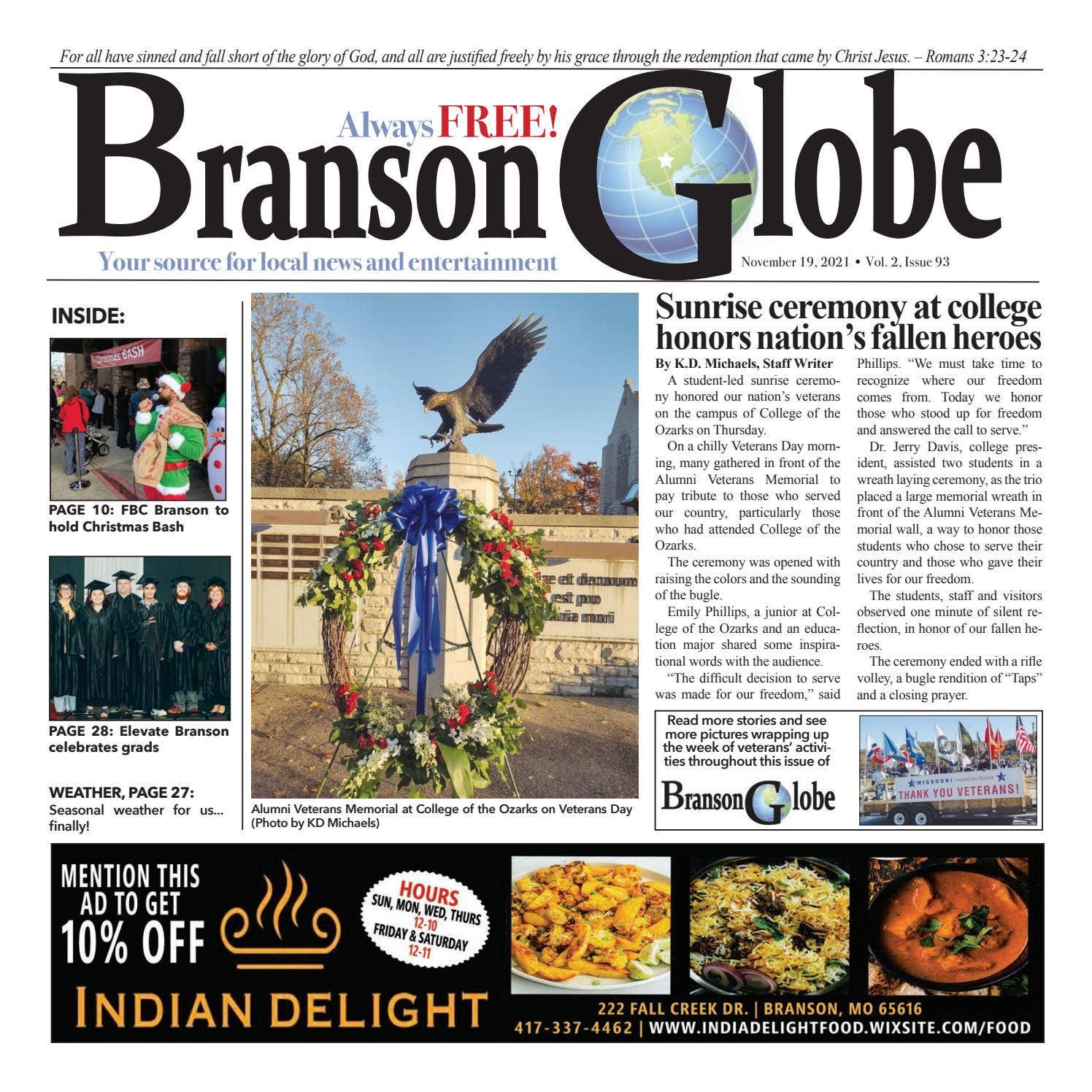 Branson Globe, November 19, 2021. by bransonglobe - Issuu