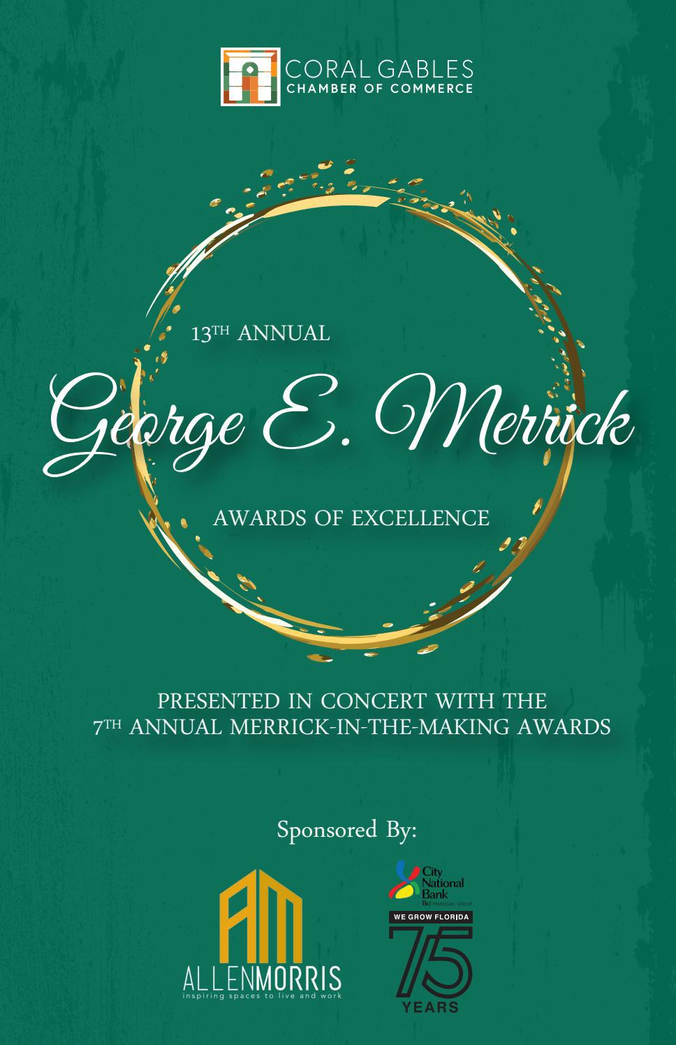 2021 George E. Merrick Awards of Excellence Program by Coral Gables ...