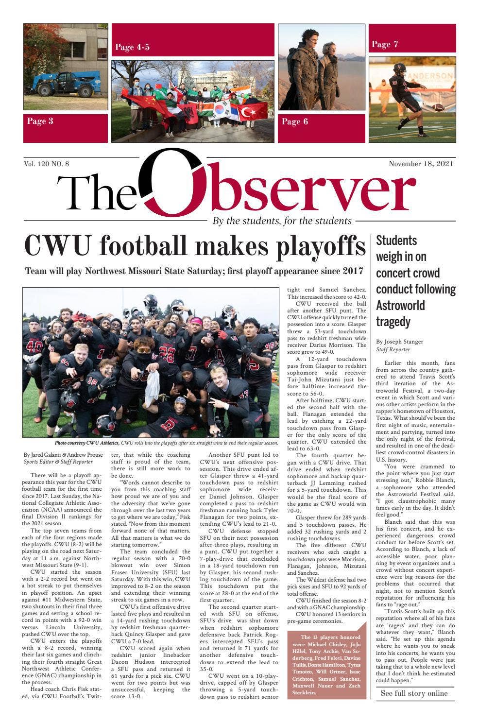 The Observer - Fall 2021 - Issue 8 by CWU Observer - Issuu