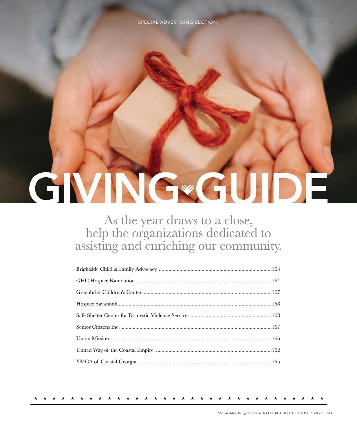 Giving Guide by Savannah Magazine - Issuu