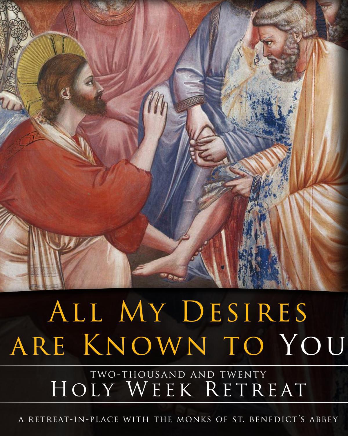 Holy Week Retreat-In-Place Guide by kansasmonks - Issuu