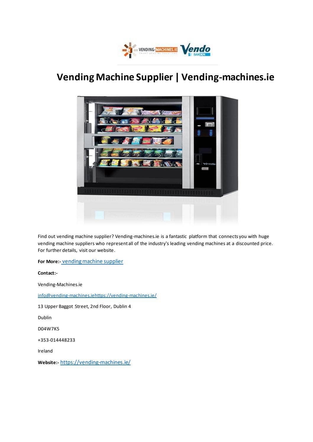 Vending Machine Supplier | Vending-machines.ie by Vending-Machines.ie ...