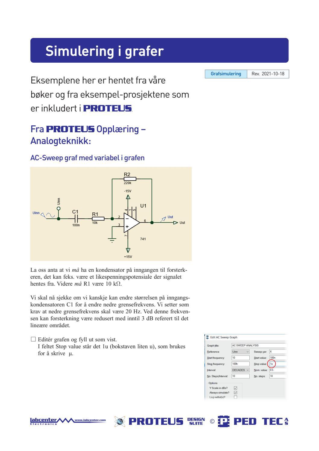 Eksempler på simulering i grafer by PED TEC AS - Issuu