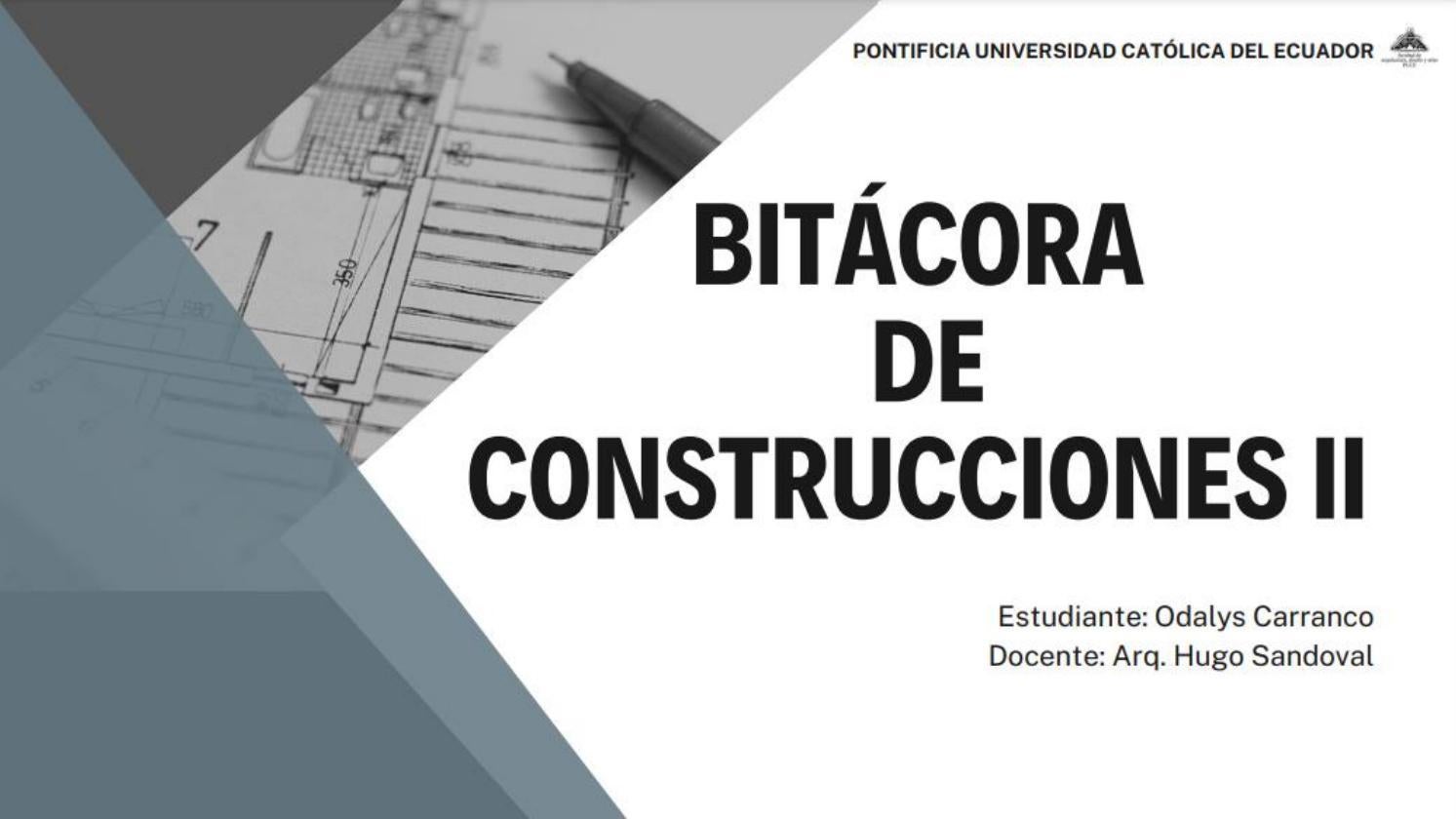 Bitácora Construcciones II - Odalys Carranco by odalys carranco - Issuu
