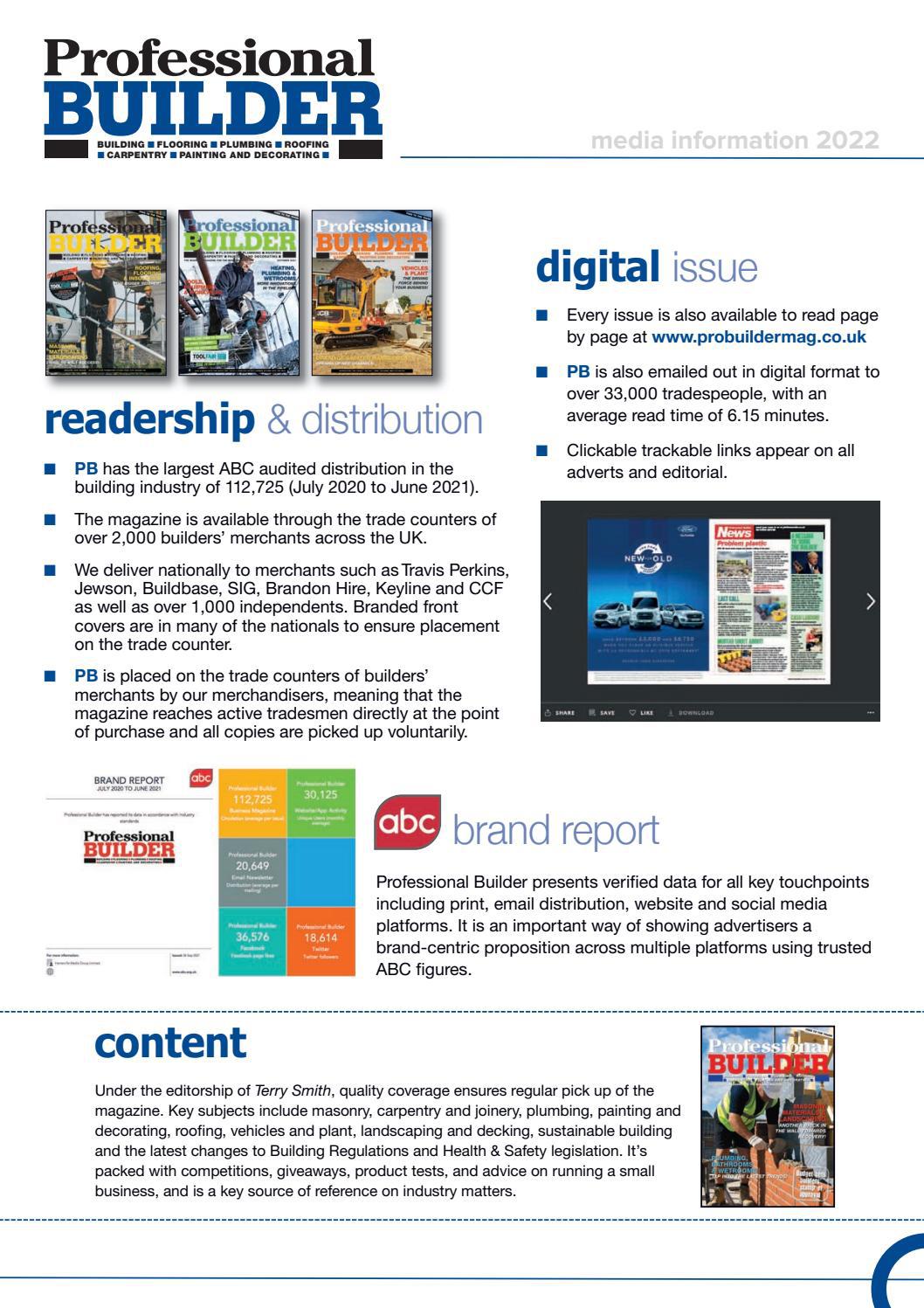 Professional Builder Media Information 2022 by Hamerville Media Group - Issuu