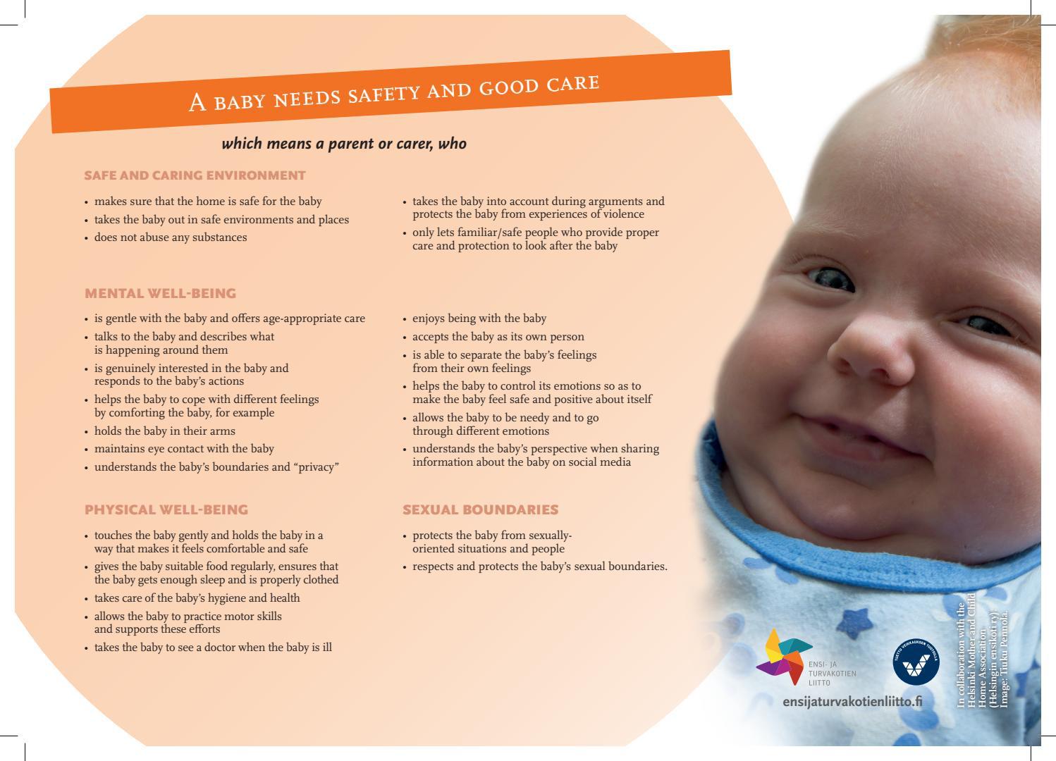 Baby safety card by Ensi- ja turvakotien liitto - Issuu