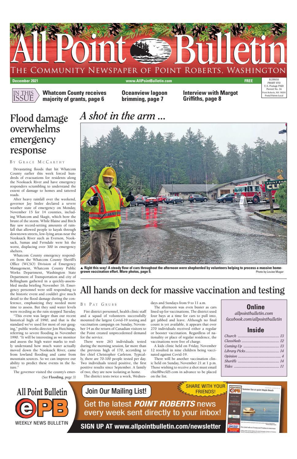 All Point Bulletin – December 2021 by Point Roberts Press - Issuu