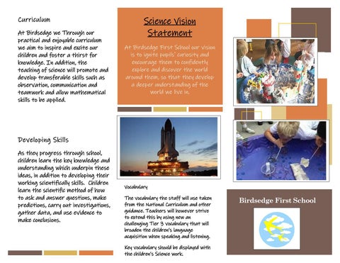 Science Vision Statement by Schudio - Issuu