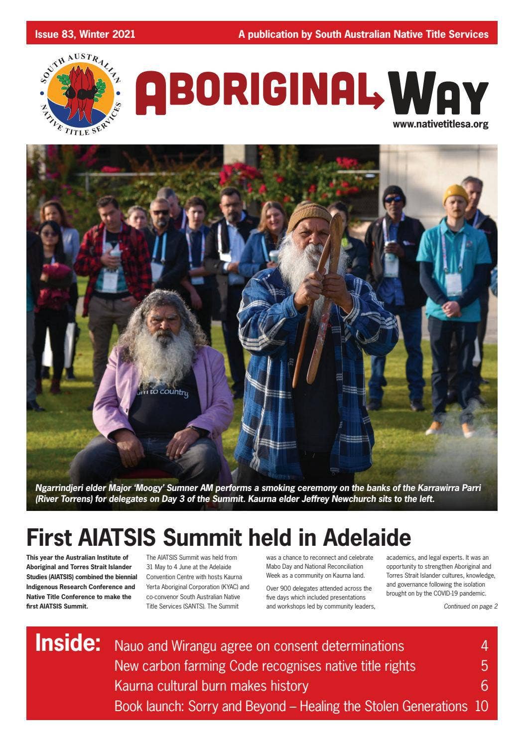 Aboriginal Way | Issue 83 | Winter 2021 by nativetitlesa - Issuu