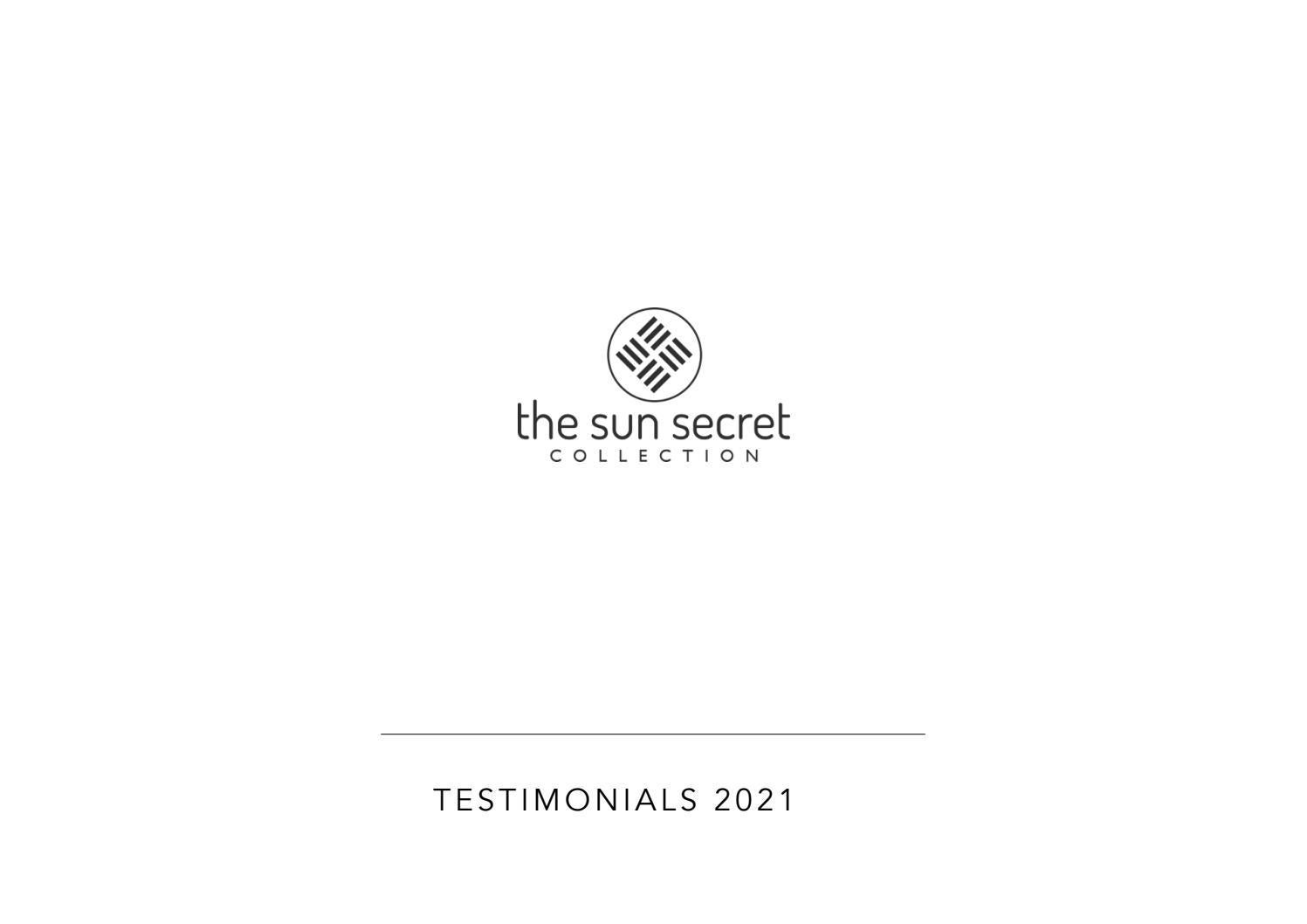 TESTIMONIALS BOOK by The_Sun_Secret_Collection - Issuu