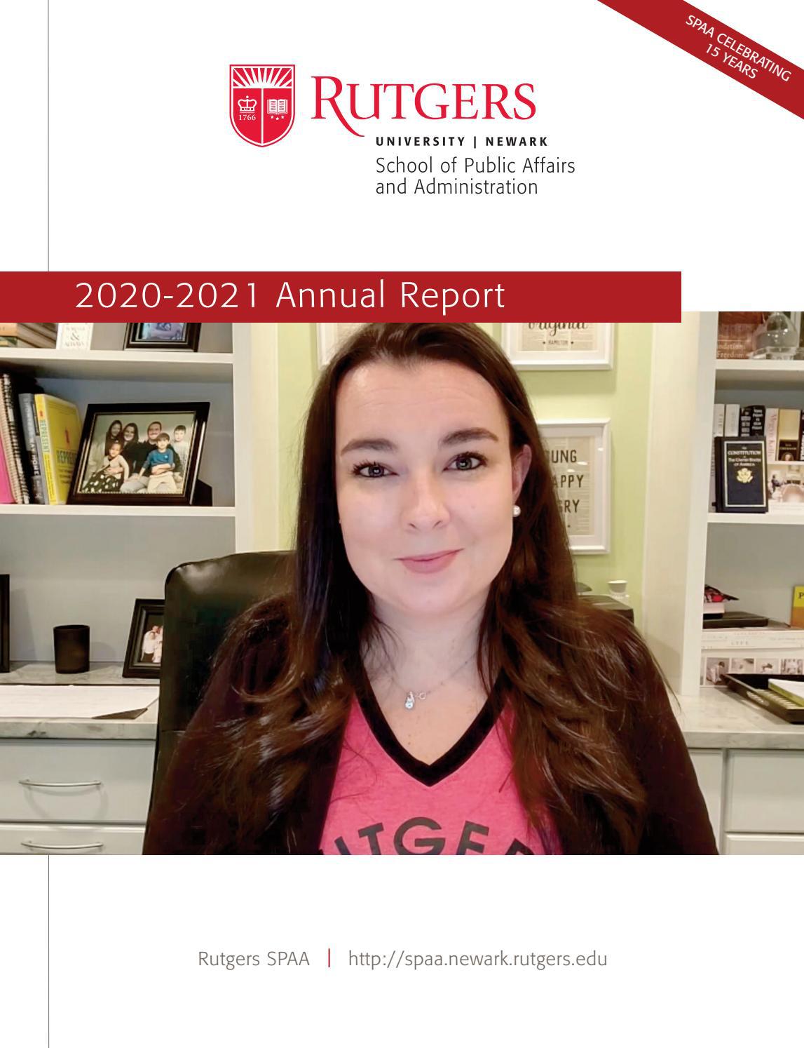 Rutgers SPAA 2020-2021 Annual Report by RutgersSPAA - Issuu