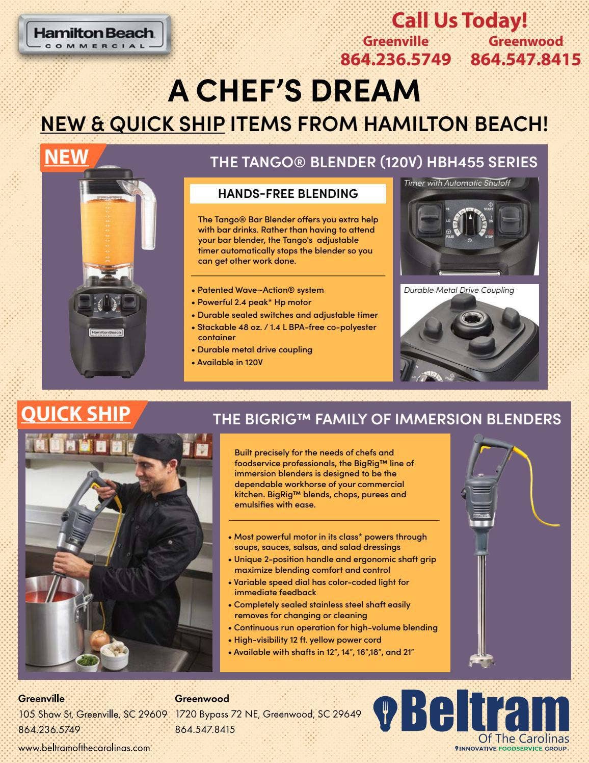 Hamilton Beach - Beltram of the Carolinas by Innovative Foodservice - Issuu