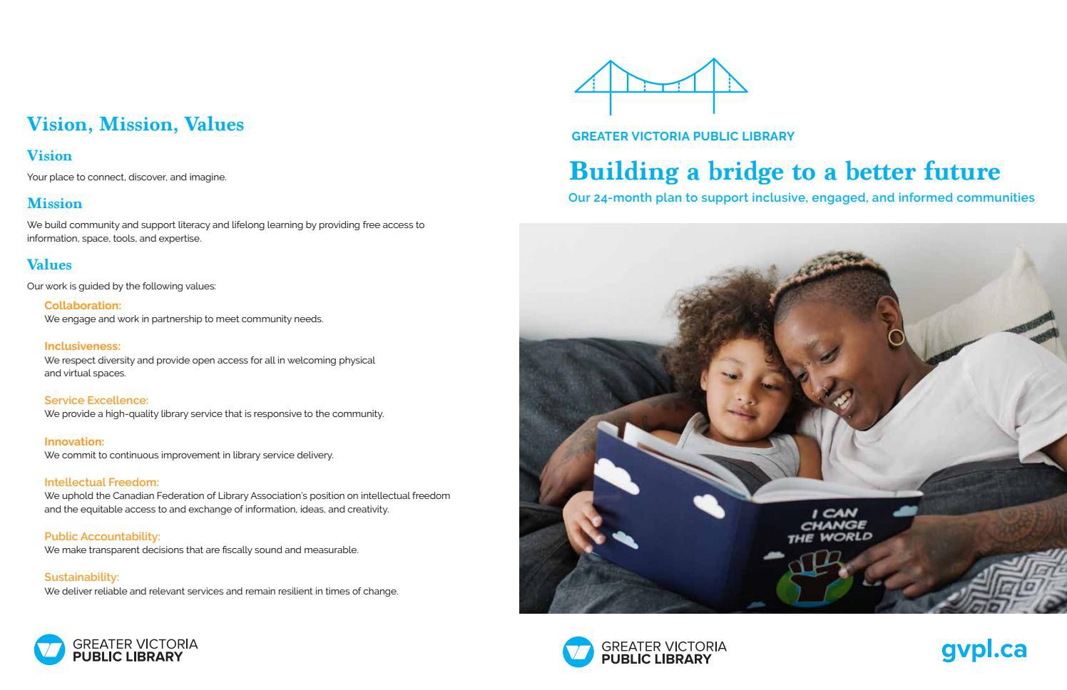 2021-23 Strategic Bridging Plan - Greater Victoria Public Library by ...