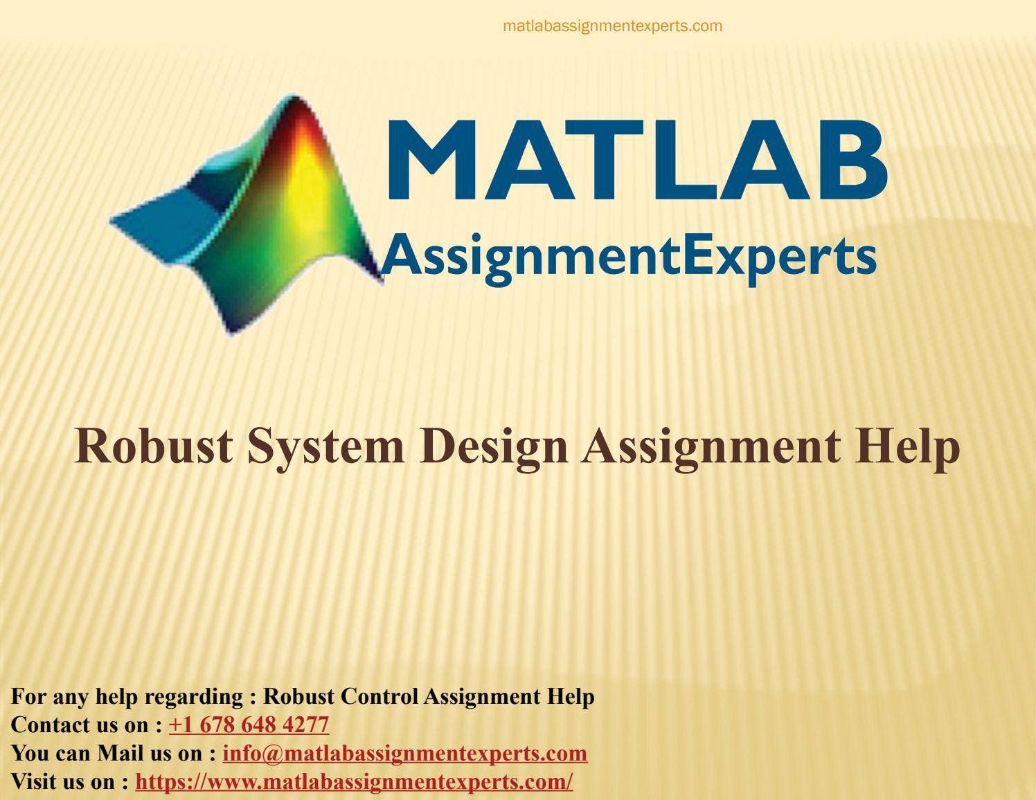 Robust Control Assignment Help by Matlab Assignment Experts - Issuu