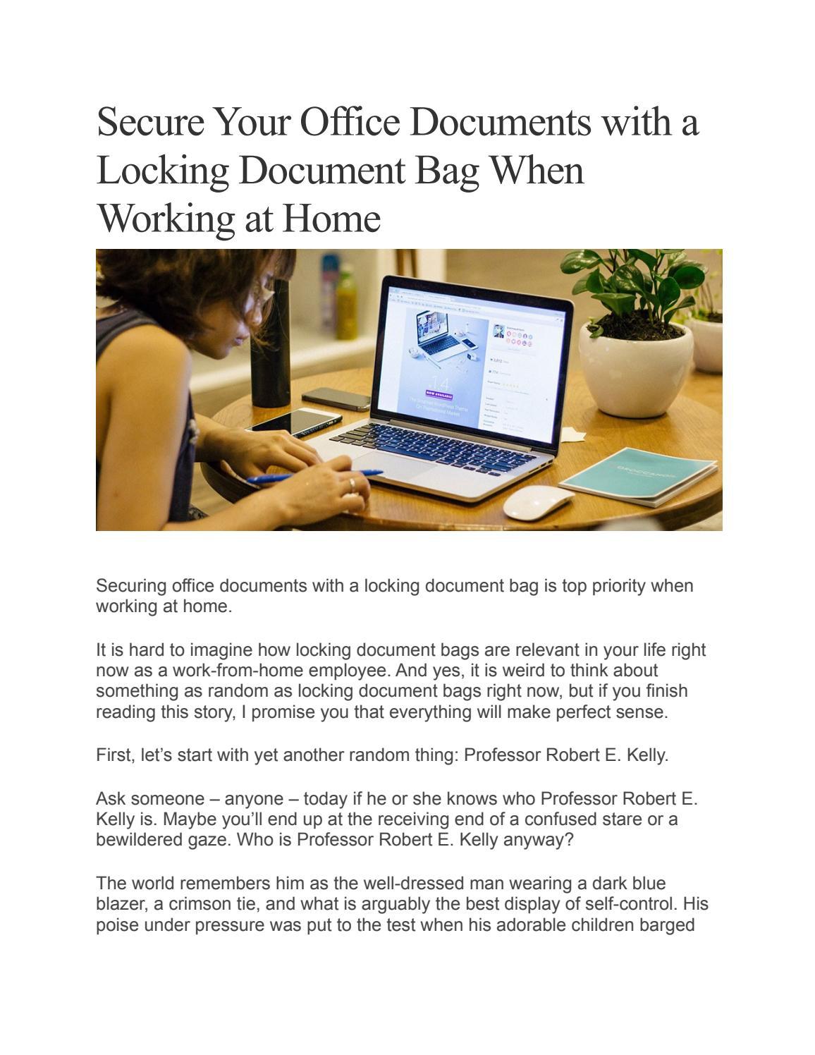 Secure Your Office Documents with a Locking Document Bag When Working ...
