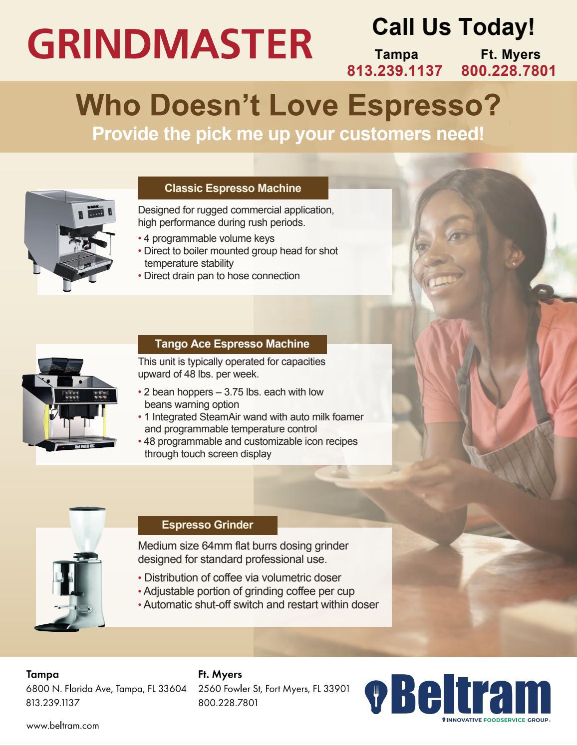 Grindmaster - Beltram by Innovative Foodservice - Issuu