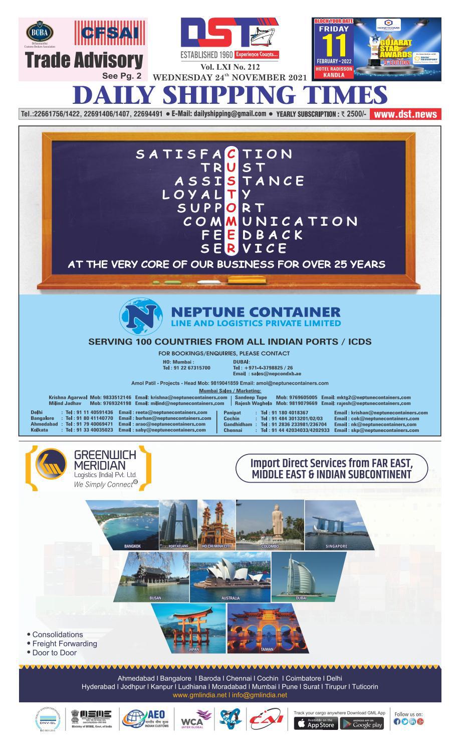 Mum-24-11-21 by Daily Shipping Times - Issuu