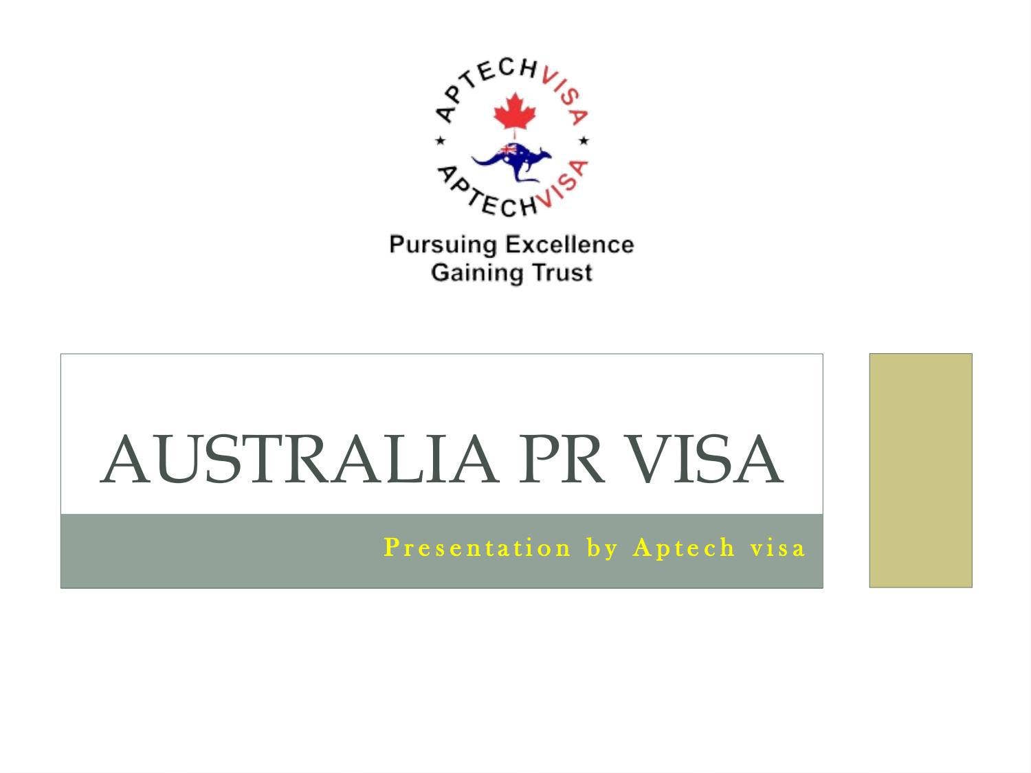 Australia PR Visa Eligibility - Australian Immigration Process by AptechVisa - Issuu