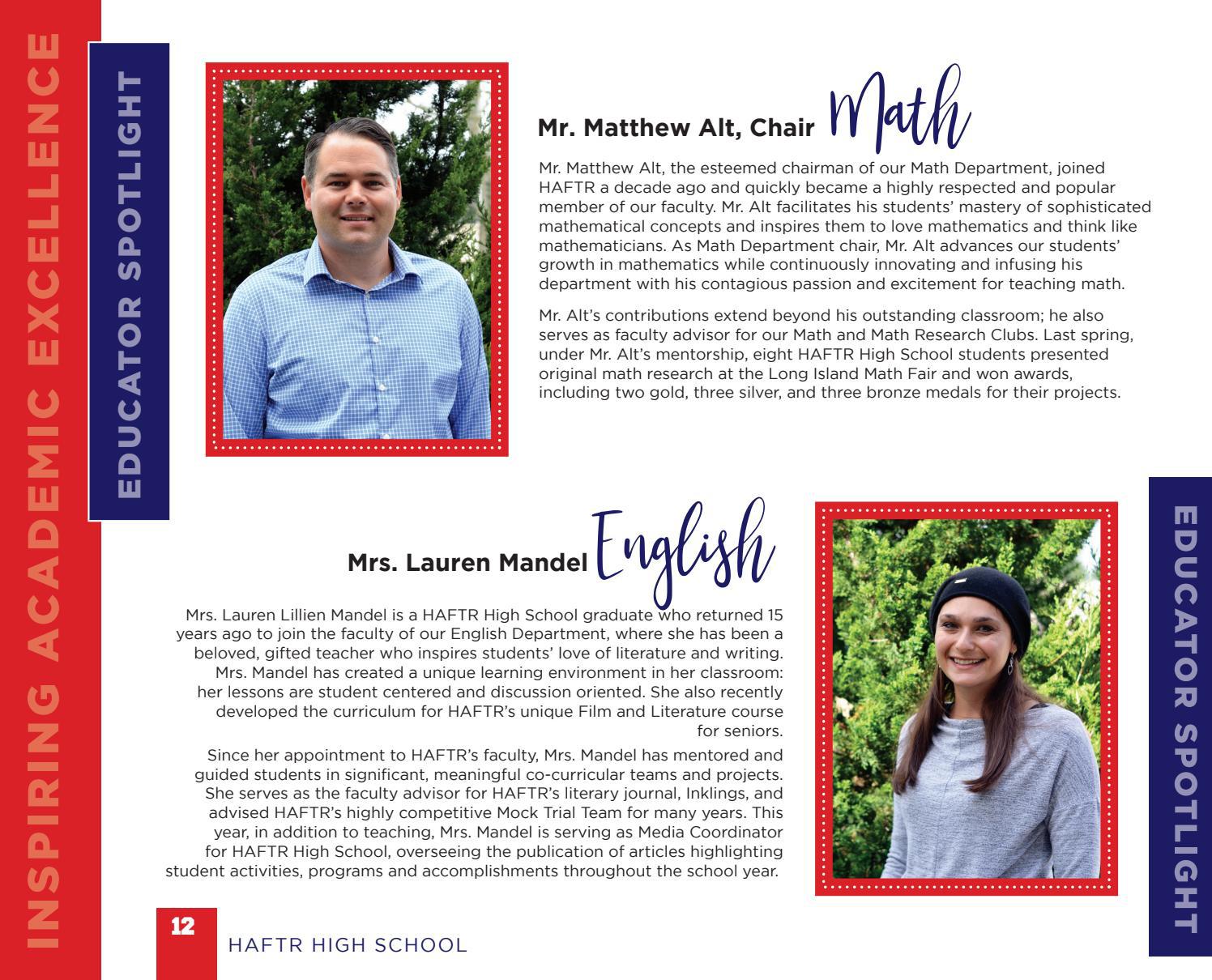 HAFTR High School Brochure 2021 by haftr - Issuu