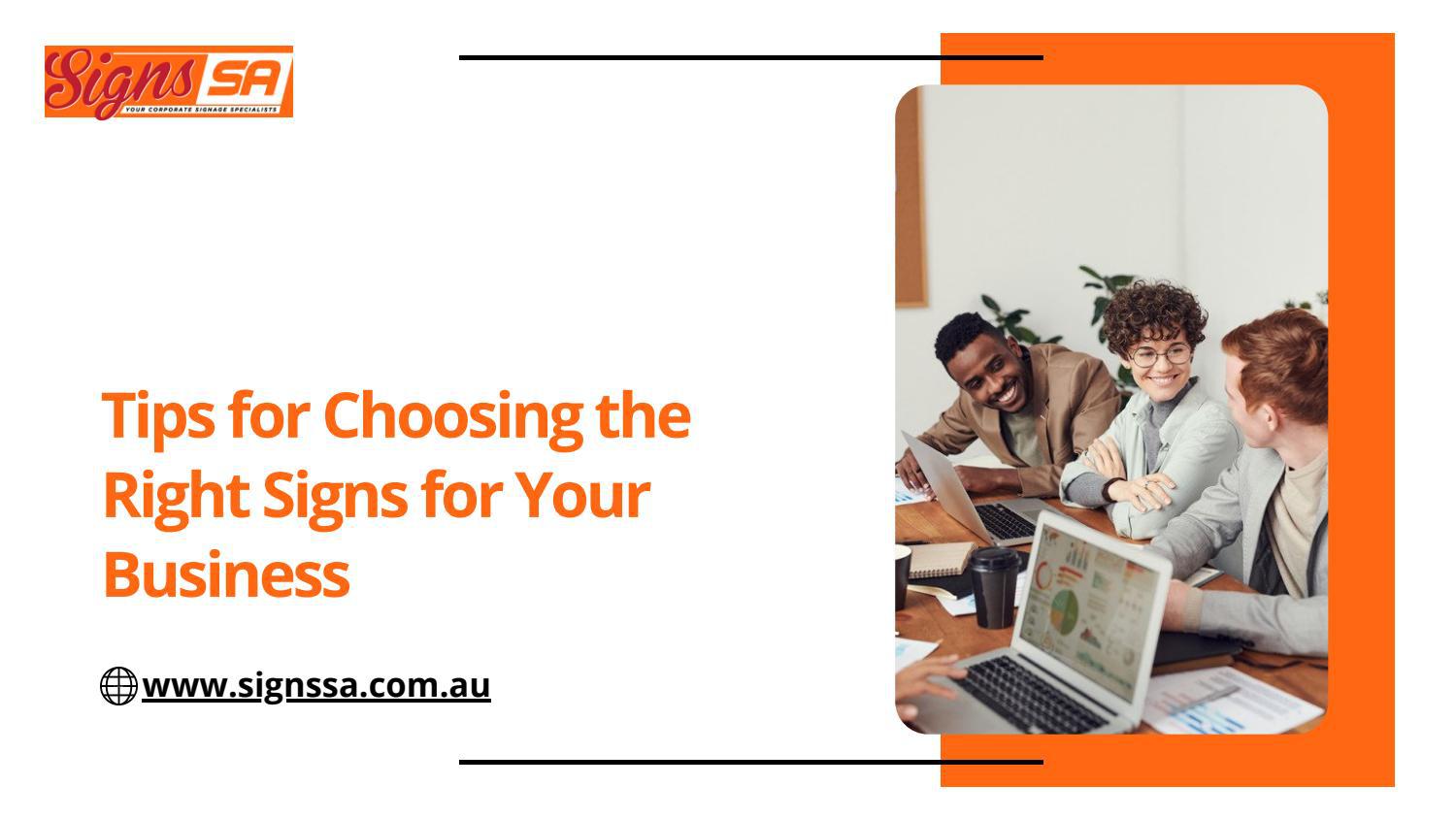 Tips for Choosing the Right Signs for Your Business by SignsSA - Issuu