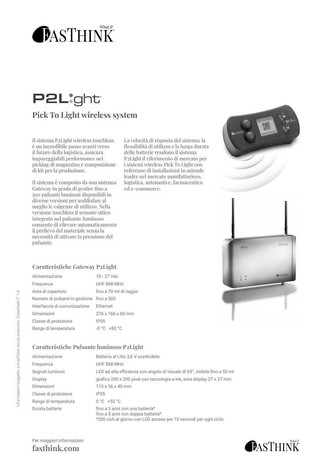 Fasthink - Datasheet Pick2Light by Publifarm - Issuu