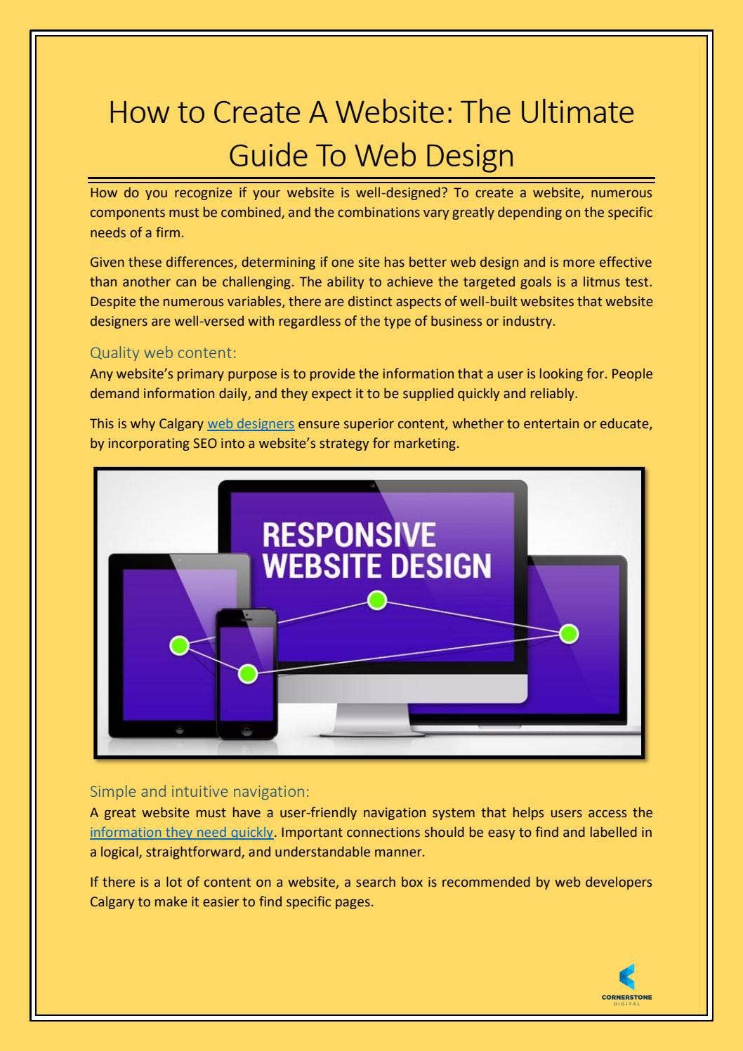 How to Create A Website: The Ultimate Guide To Web Design by ...