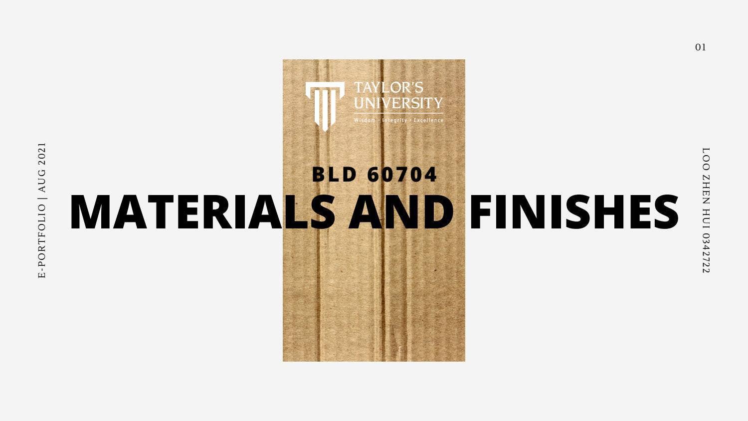 MATERIALS AND FINISHES E-PORTFOLIO BY LOO ZHEN HUI(MOSES) 0342722 by ...