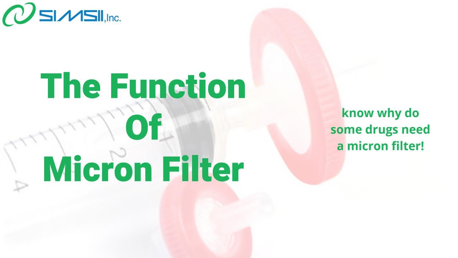 Understanding Micron Filter Syringe - Simsii Inc. by simsiinetinc - Issuu