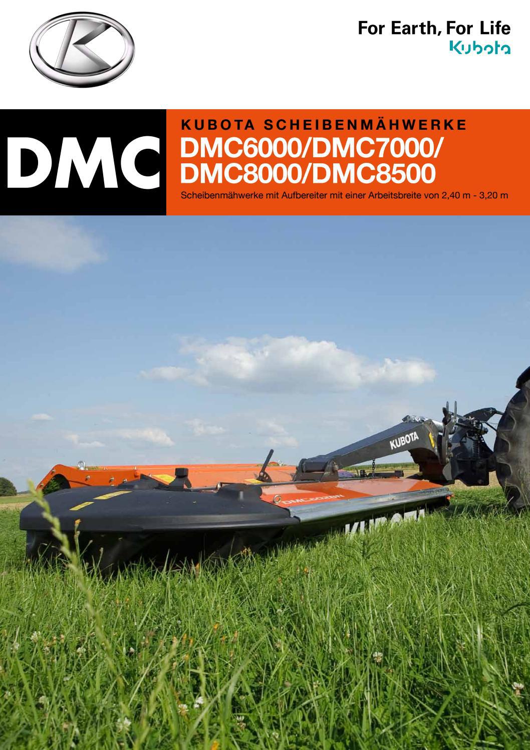 KUBOTA SCHEIBENMÄHWERKE DMC6000/DMC7000/ DMC8000/DMC8500 - DE by ...