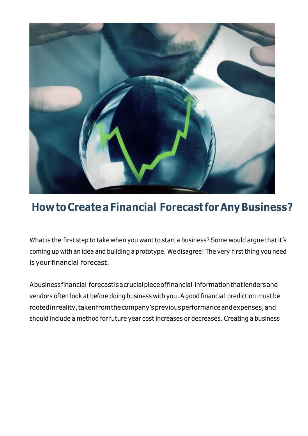 How to Create a Financial Forecast for Any Business? by Invoicera - Issuu