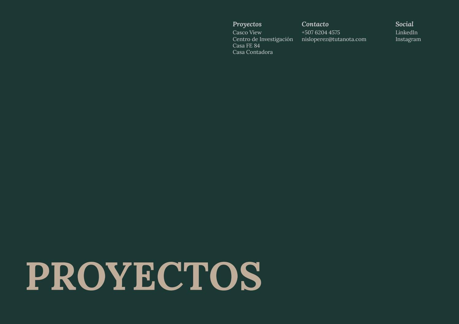 Proyectos by Nislo Perez - Issuu