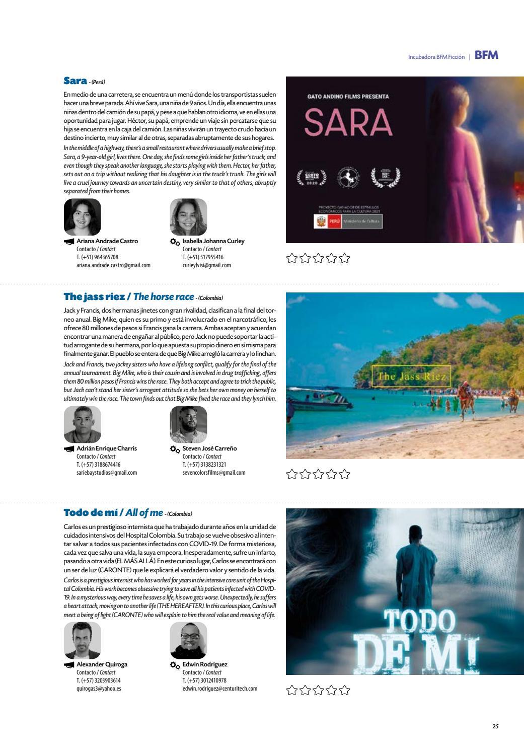 Catálogo BFM (BOGOSHORTS Film Market) 2021 by Movimiento y Festival de Cortos de Bogotá ...