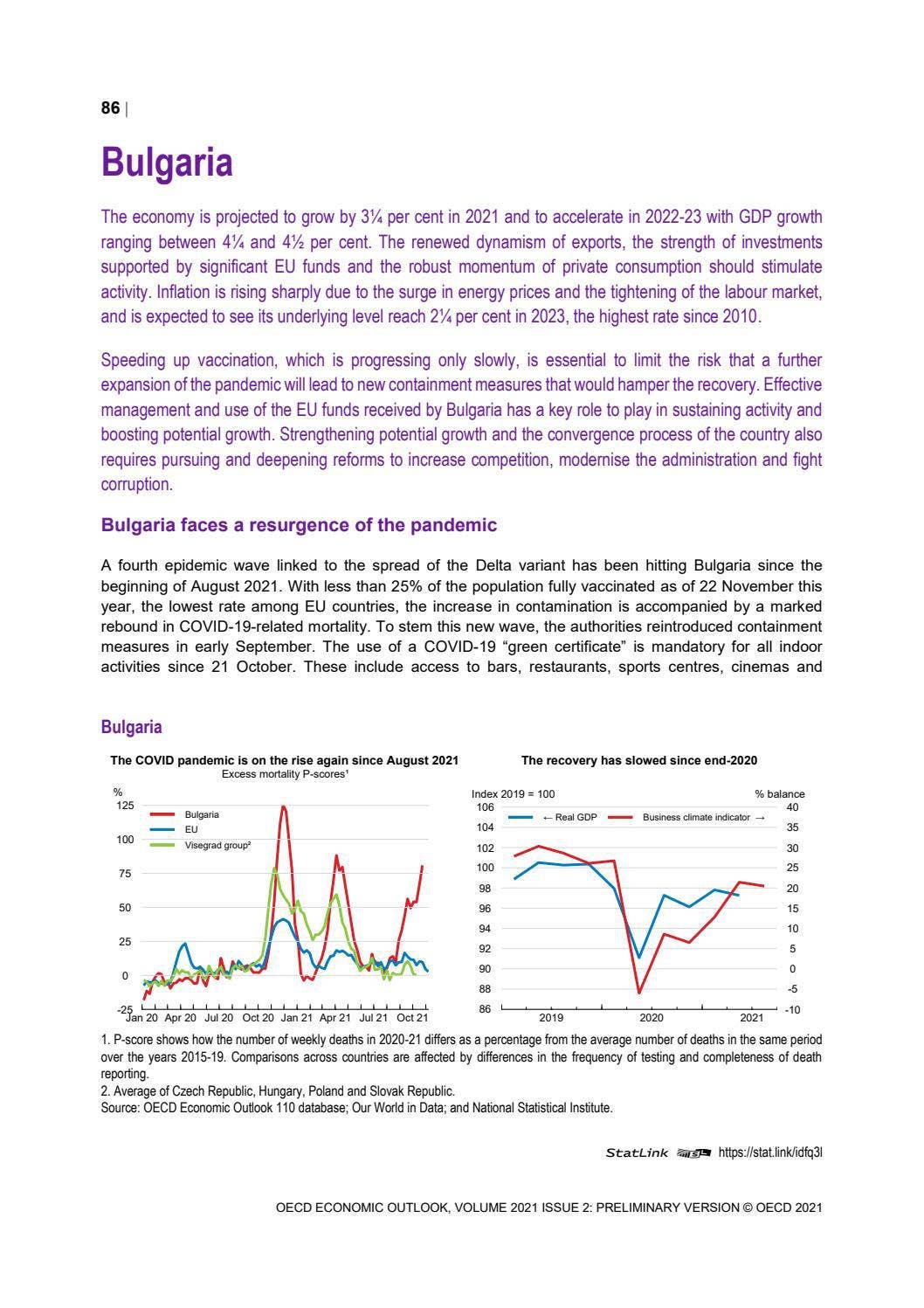OECD Economic Outlook – December 2021: Bulgaria by OECD - Issuu