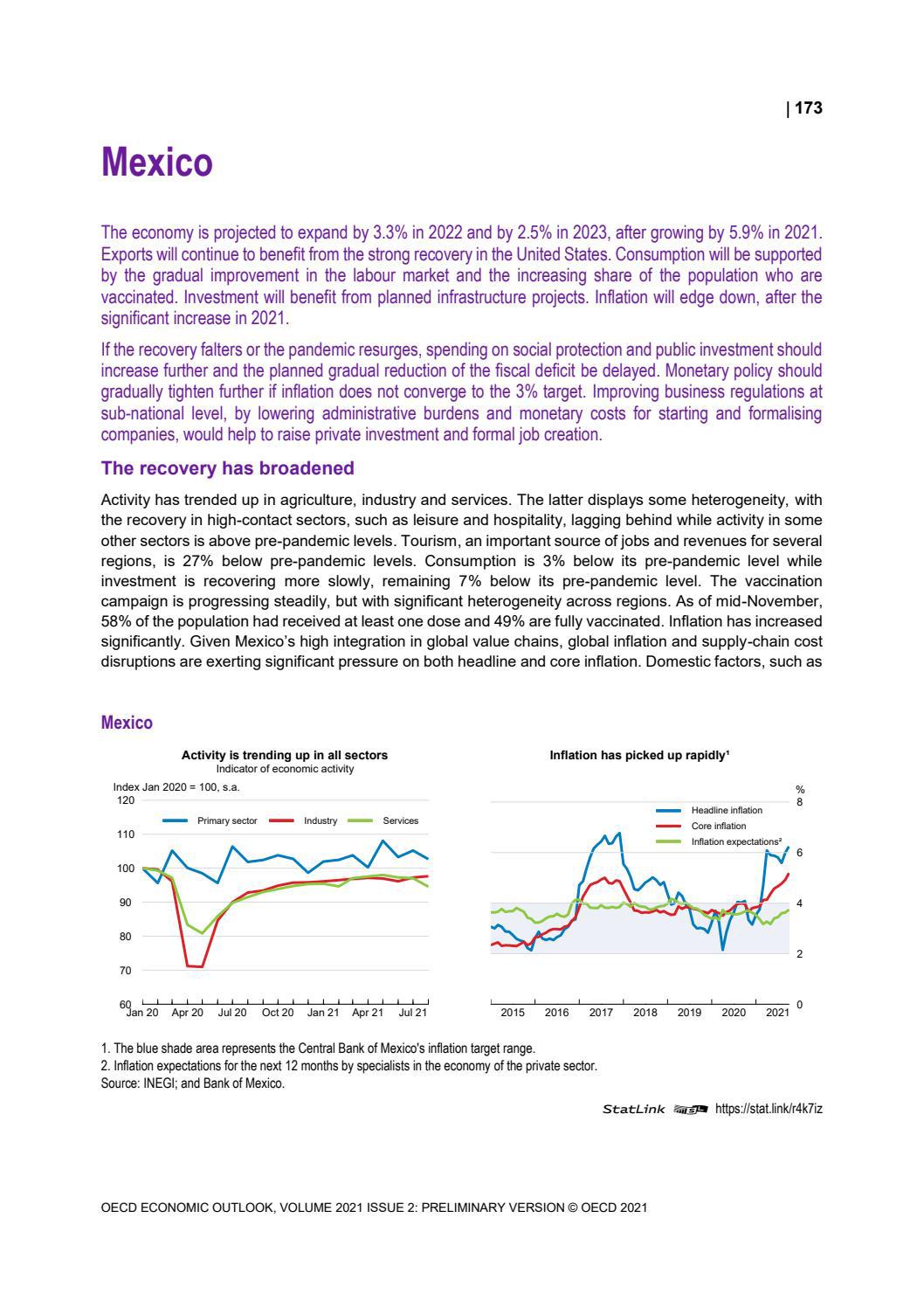 OECD Economic Outlook – December 2021: Mexico by OECD - Issuu