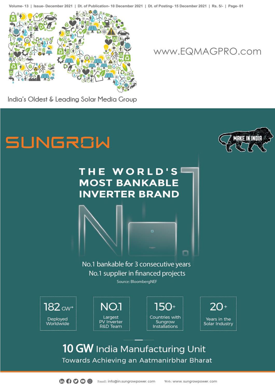 EQ Magazine December 2021 Edition by EQ Int'l Solar Media Group - Issuu