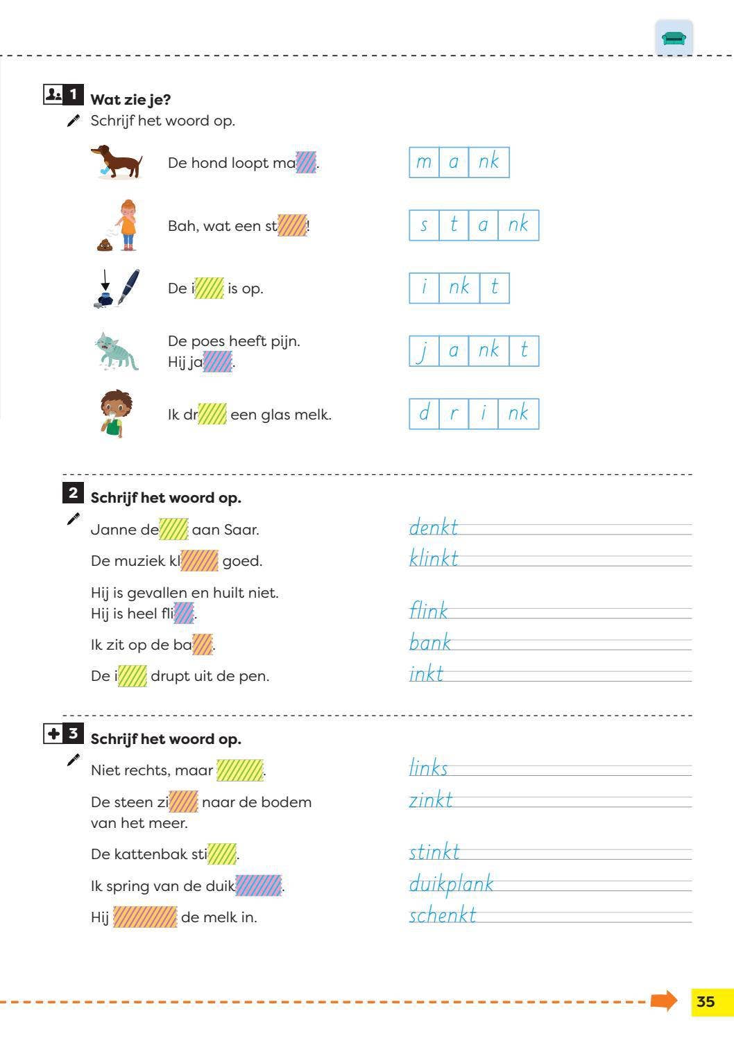 Taaljacht Spelling & Grammatica - Antwoordenboek - groep 4, blok 2 by ...