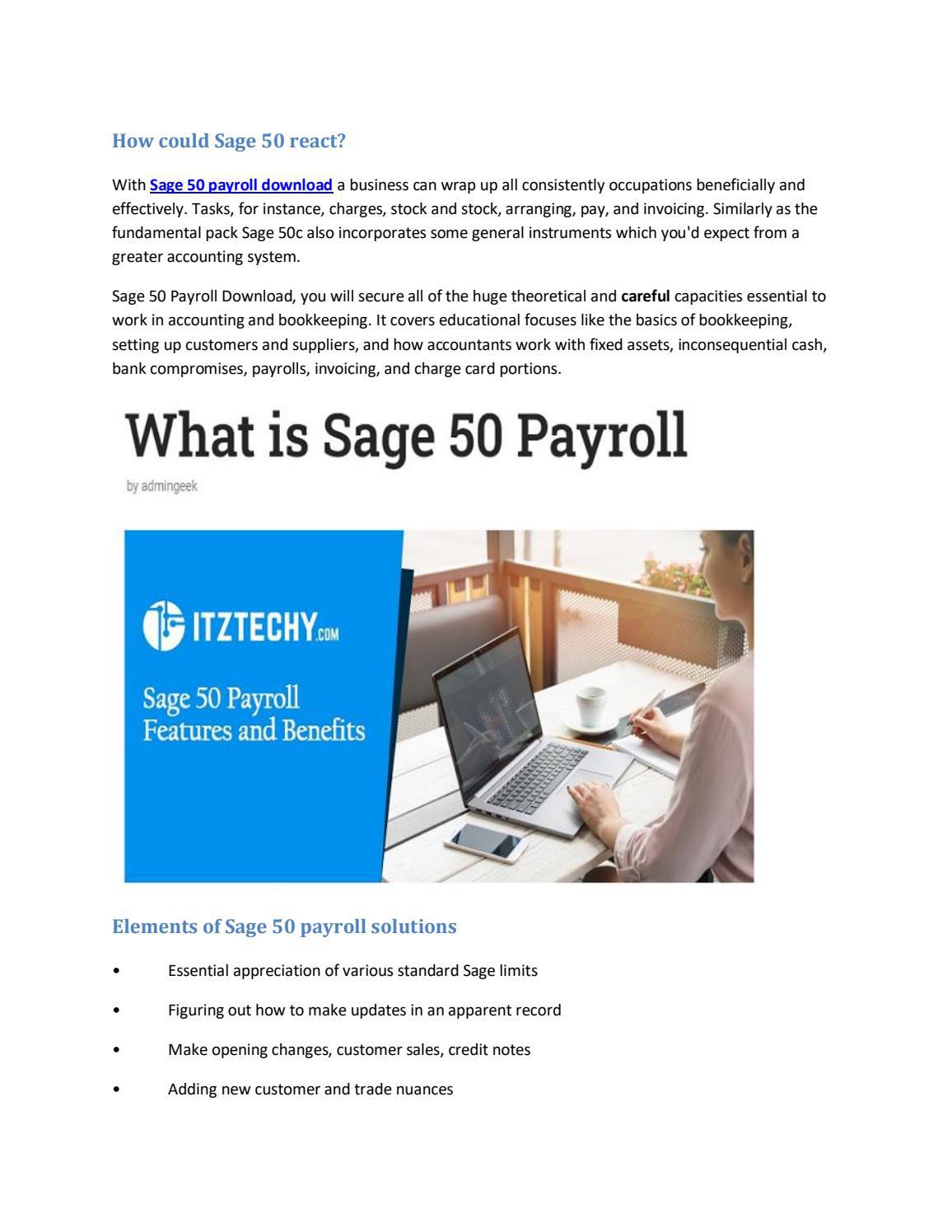 Sage 50 Payroll Features and Benefits by matthew21paul - Issuu