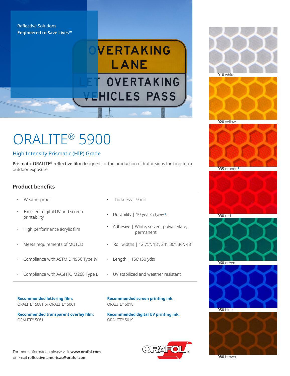 ORALITE® 5900 Color Card by ORAFOL Americas - Issuu