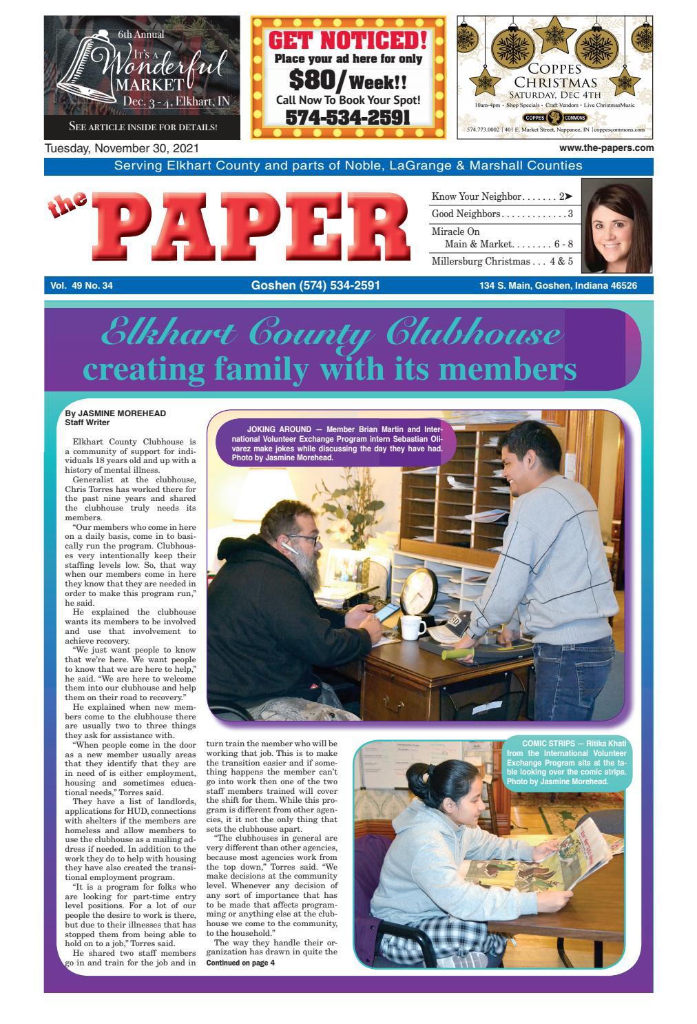 the Paper - Elkhart County Edition - November 30, 2021 by The Papers Inc. - Issuu