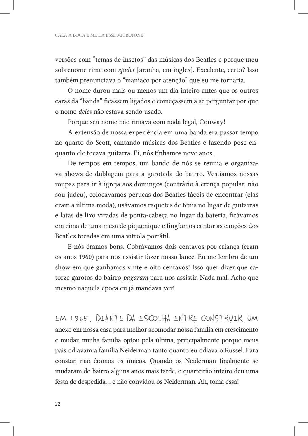 Cala A Boca E Me Dá Esse Microfone By Editora Belas Letras Issuu