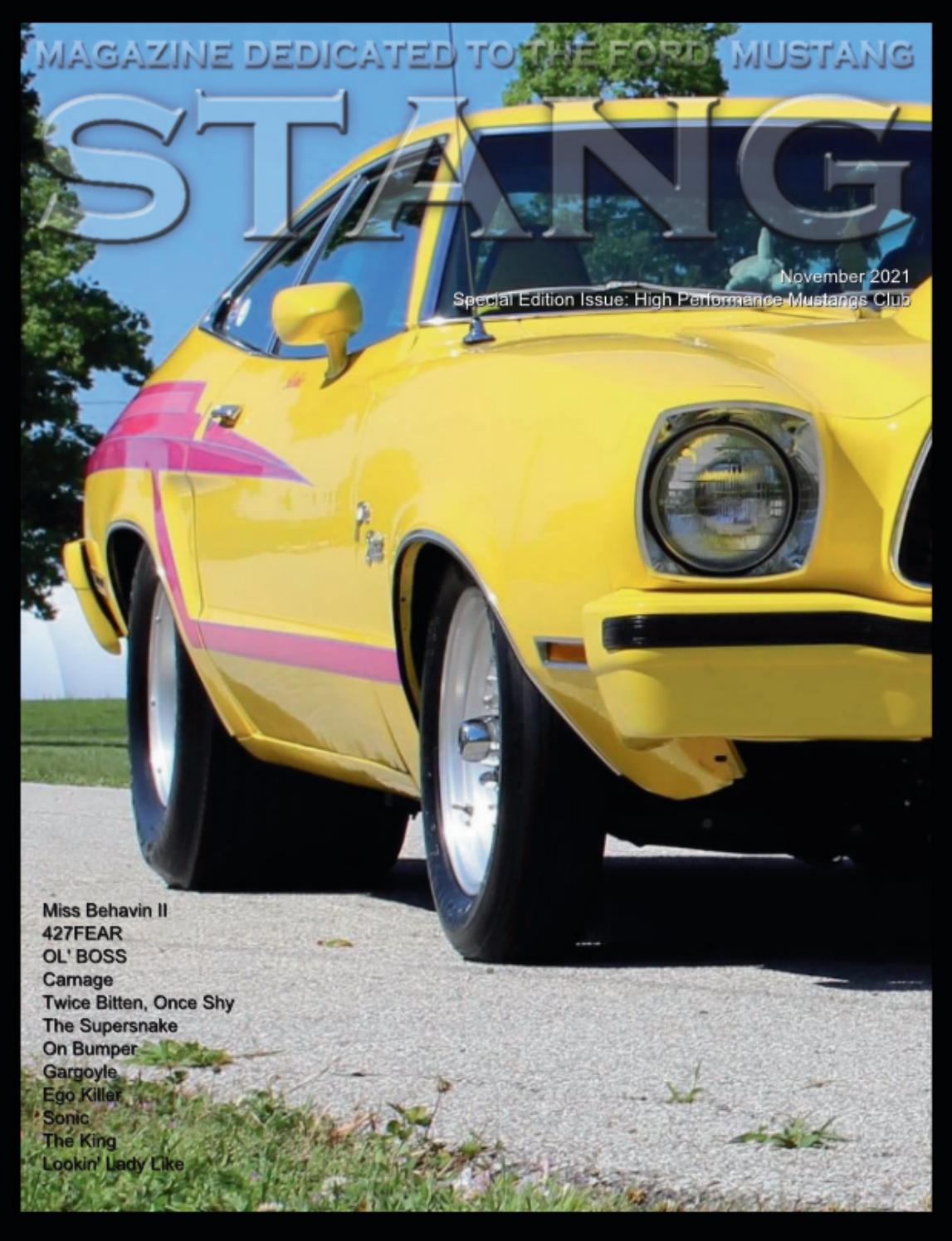 STANG Magazine Special Edition Issue 2021: High Performance Mustang ...