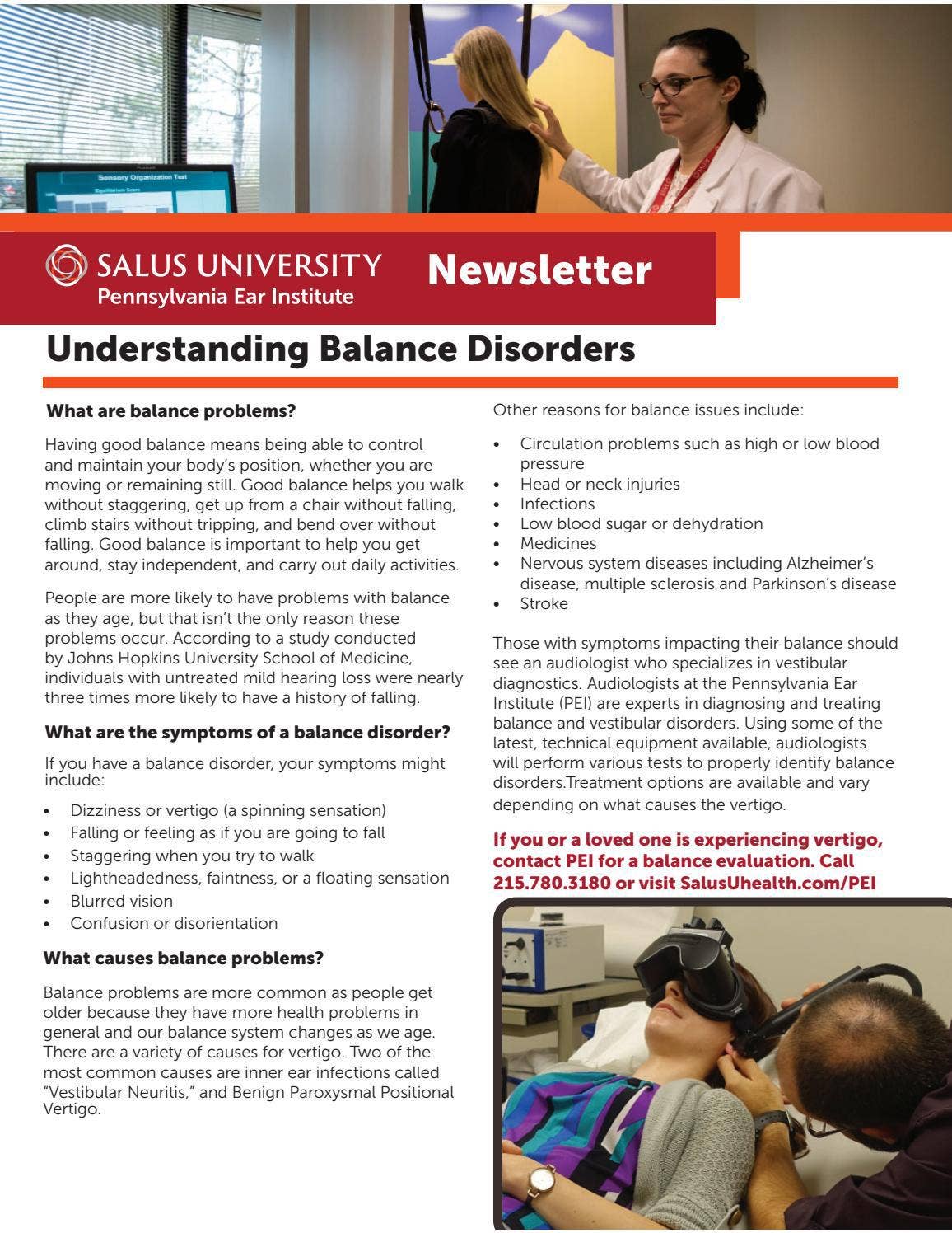 PEI Newsletter Fall 2021 by Salus University - Issuu