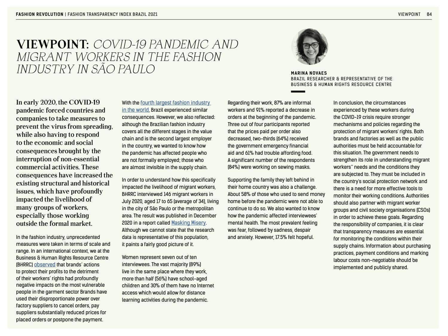 Fashion Transparency Index - Brazil 2021 by Fashion Revolution - Issuu