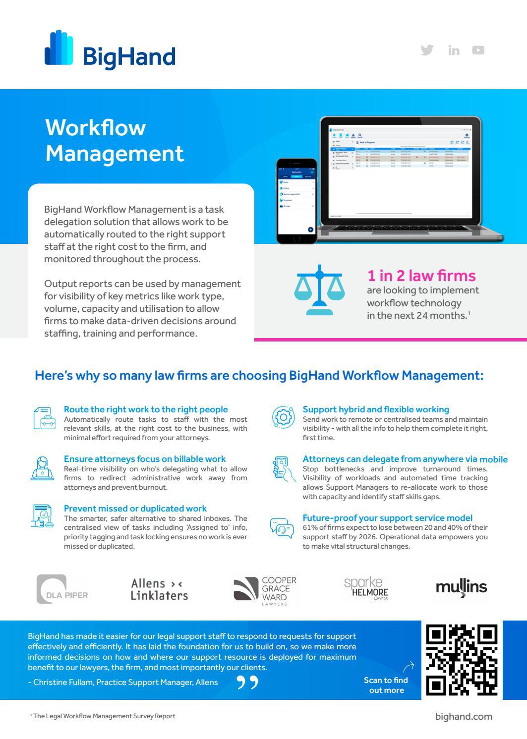 BigHand Workflow Management Product Sheet (APAC) by BigHandMedia - Issuu