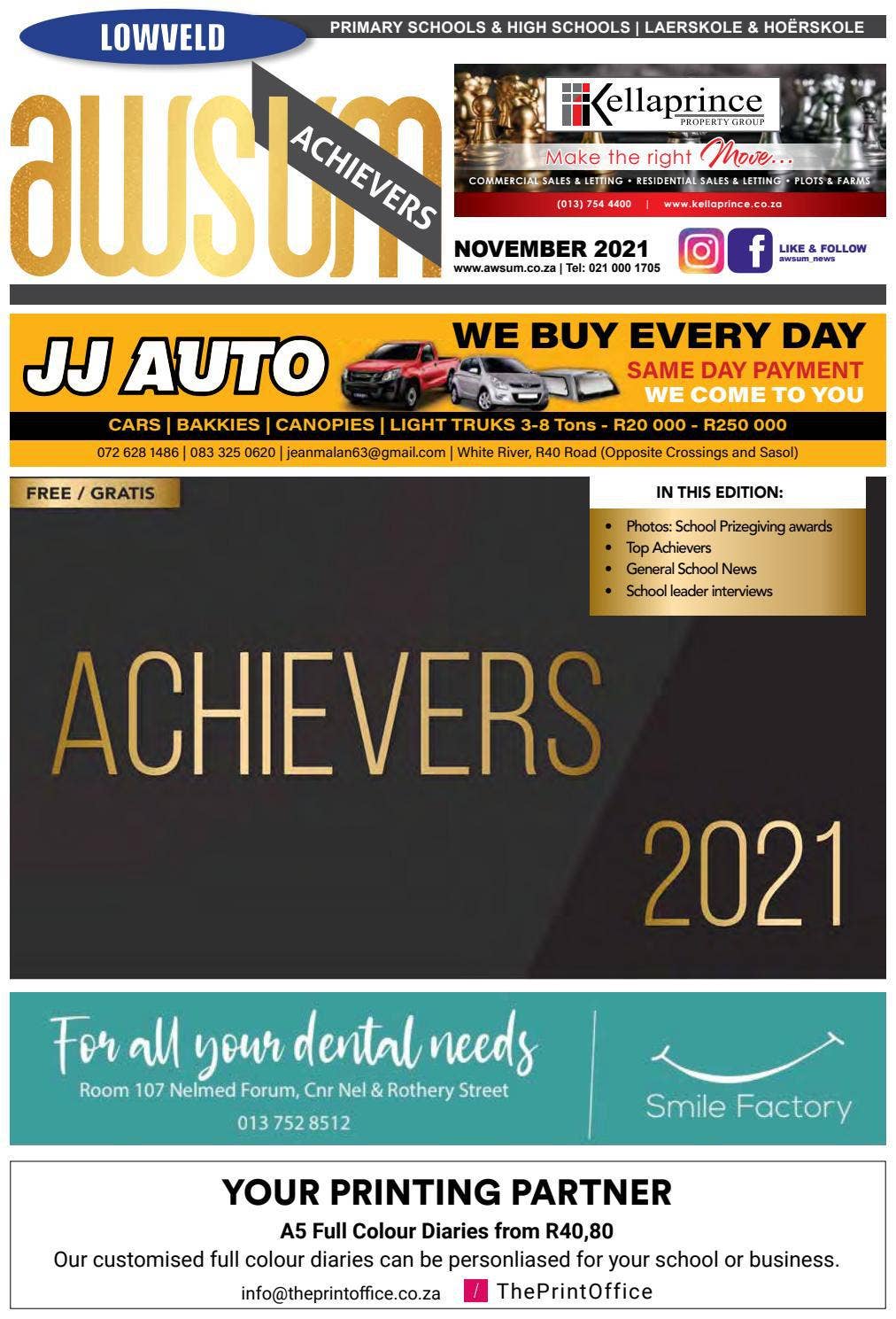AWSUM Lowveld - Achievers - November edition by AWSUM News - Issuu